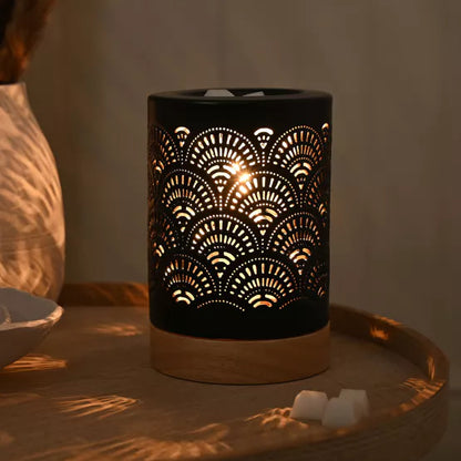 Black Lace Aroma Lamp Electric Wax Warmer Scents Scentsibility LTD